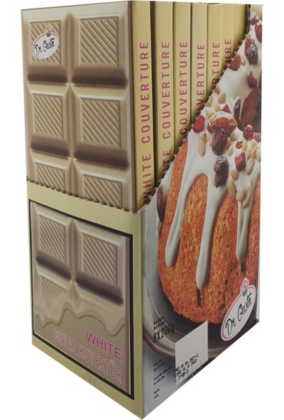 Dr Gusto Dr. Gusto Fildişi Kuvertür Çikolata (200 G x 8)