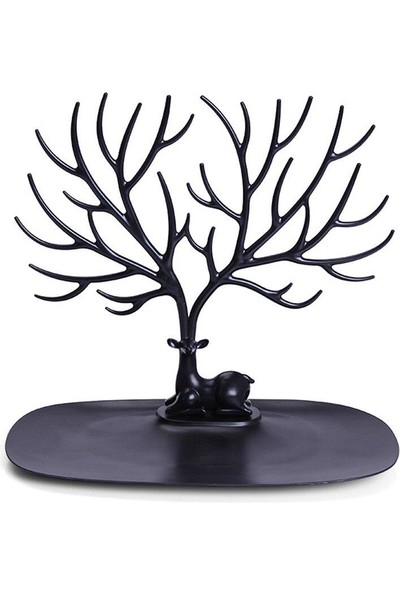 River World Geyik Modelli Mücevher ve Takı Düzenleyici Stant Siyah River World Geyik Modelli Mücevher ve Takı Düzenleyici Stant Siyah