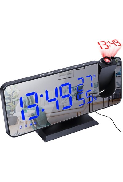 Dailytech Çok Fonksiyonlu Masaüstü Saat (Fm Radio Alarm Projeksiyon Sıcaklık Alarm) Dailytech Çok Fonksiyonlu Masaüstü Saat (Fm Radio Alarm Projeksiyon Sıcaklık Alarm)