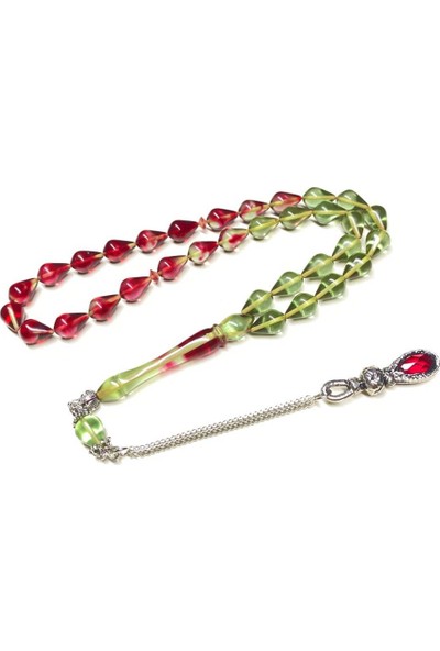 İzmur Tesbih Damla Model 7-10MM Ateş Kehribar Tesbih