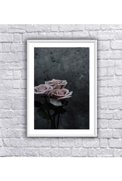Dekorog Beyaz Çerçeveli Çiçek Poster Tablo 35X50 Dekorog Beyaz Çerçeveli Çiçek Poster Tablo 35X50