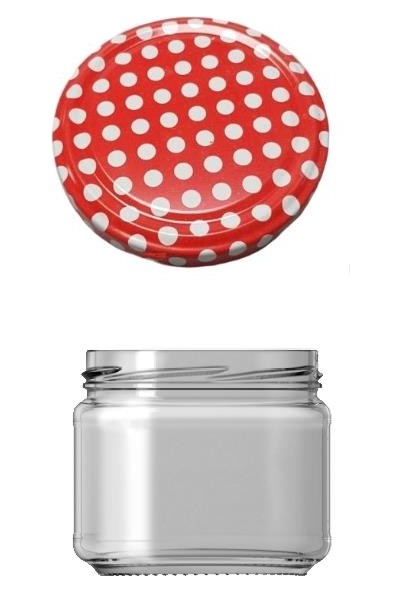 Paşabahçe Cam Kavanoz 300 cc Punatiyeli Kapaklı 6 Adet 330