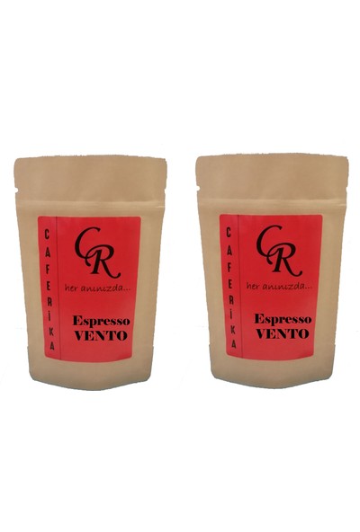 Caferika Espresso Vento Avantajlı İkili (Espresso Kahve - 500 gr) Caferika Espresso Vento Avantajlı İkili (Espresso Kahve - 500 gr)