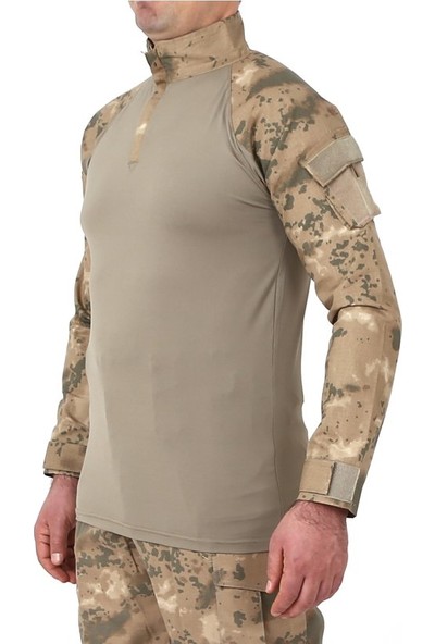 Asker Vadisi Jandarma Renk Kamuflaj Combat Tişört Mikrofiber Yan Kollar Cepli Fermuarlı Slimfit Kesim Asker Vadisi Jandarma Renk Kamuflaj Combat Tişört Mikrofiber Yan Kollar Cepli Fermuarlı Slimfit Kesim