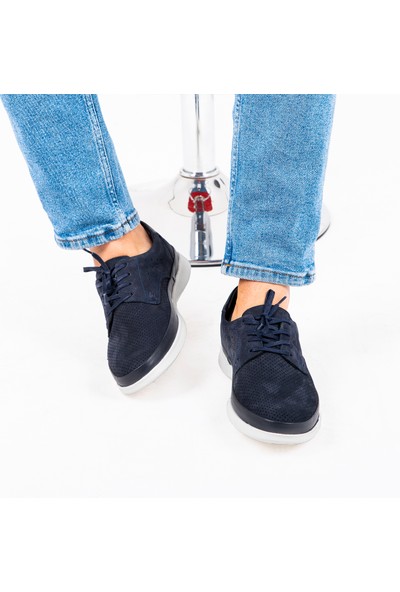 Milano Brava Deri Oxford Erkek Ayakkabı BRC091 Nubuk Lacivert Milano Brava Deri Oxford Erkek Ayakkabı BRC091 Nubuk Lacivert