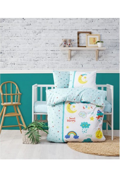 Cotton Box Tatlı Rüyalar Mint Bebek Nevresim Takımı Cotton Box Tatlı Rüyalar Mint Bebek Nevresim Takımı