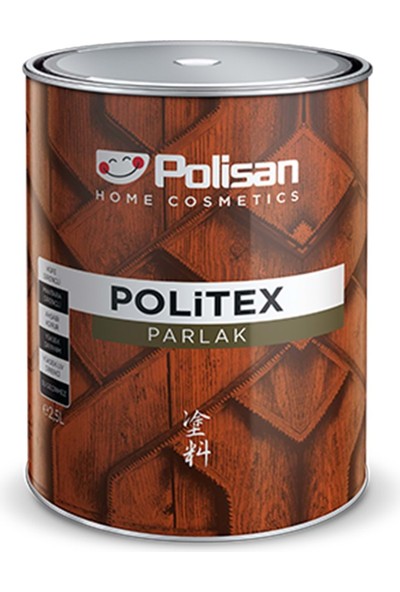 Polisan Politex Vernikli Parlak - Teak - 0,75 Lt