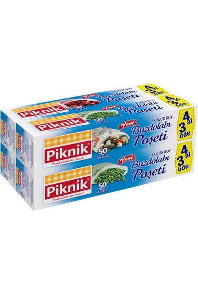 Piknik Buzdolabı Poşeti Küçük (4 Al 3 Öde) Piknik Buzdolabı Poşeti Küçük (4 Al 3 Öde)