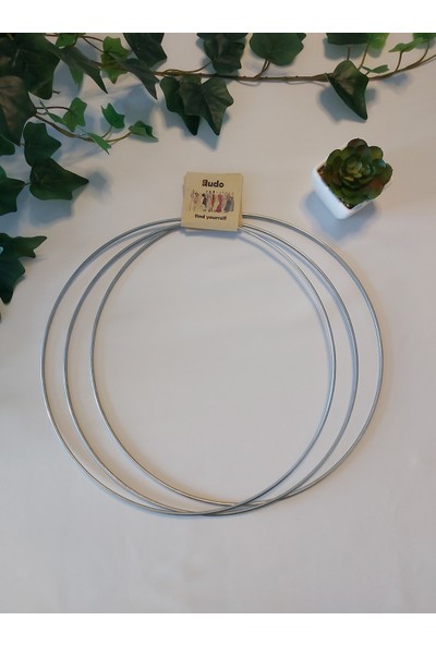 Enludo Metal Makrome Çember 30 cm 3lü Set Galvanizli Kasnak Halka Düş Kapanı Enludo Metal Makrome Çember 30 cm 3lü Set Galvanizli Kasnak Halka Düş Kapanı