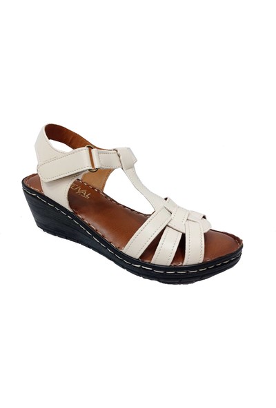 Tuval 112 Anatomik Taban Kadın Sandalet