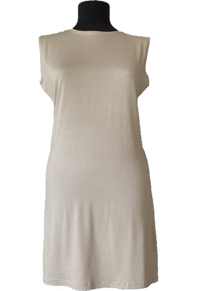 Betimoda Kadın Sıfır Kol Penye Uzun Tunik Içlik