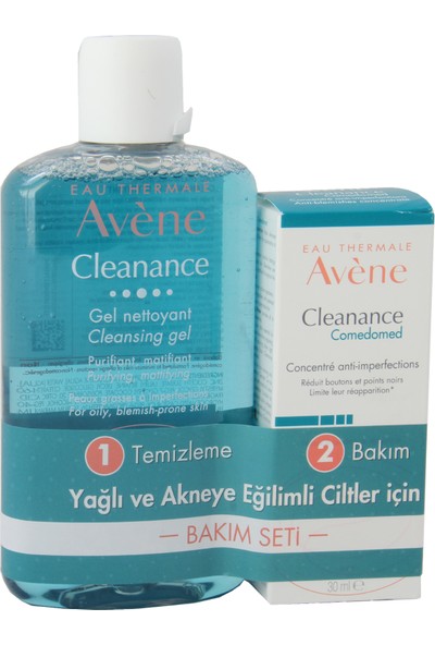 Avene Cleanance Yağlı ve Akneye Eğilimli Ciltler Için Bakım Seti Avene Cleanance Yağlı ve Akneye Eğilimli Ciltler Için Bakım Seti