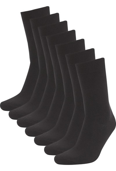 DeFacto Erkek Pamuklu 7'li Sürdürülebilir Uzun Çorap L5952AZNS DeFacto Erkek Pamuklu 7'li Sürdürülebilir Uzun Çorap L5952AZNS