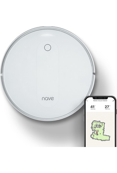 Nave S8-01 Robot Vacuum Cleaner Mop Akıllı Robot Süpürge ve Paspas Nave S8-01 Robot Vacuum Cleaner Mop Akıllı Robot Süpürge ve Paspas