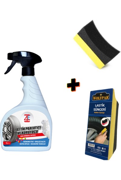 4e Care Lastik Parlatıcı 1 lt + Lastik Süngeri 4e Care Lastik Parlatıcı 1 lt + Lastik Süngeri