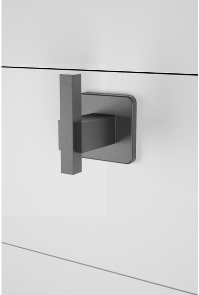 Yale Mat Siyah Paslanmaz Tekli Askılık Yale Mat Siyah Paslanmaz Tekli Askılık