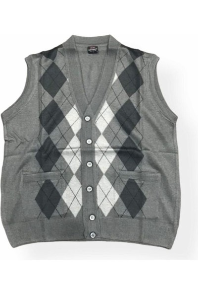 Mavimoure Erkek Desenli Ince Yünlü Triko Baba Yelek Mavimoure Erkek Desenli Ince Yünlü Triko Baba Yelek