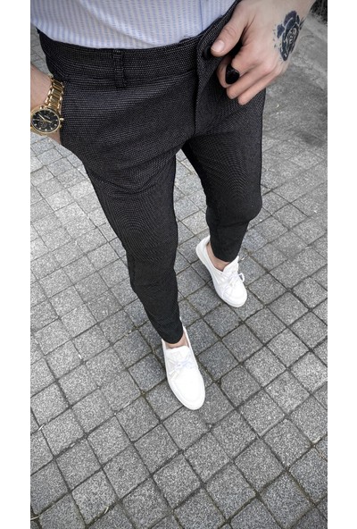 ukdwear Erkek Dar Kesim Keten Pantolon