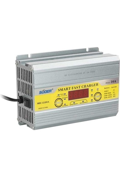 Suoer MH-1220A 12 Volt Max 20 Amper Akıllı Akü Şarj Cihazı Suoer MH-1220A 12 Volt Max 20 Amper Akıllı Akü Şarj Cihazı