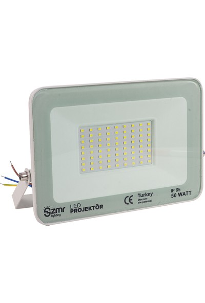 Zmr 50 Watt 6500K IP65 150* Işık Açısı 220 Volt Drıversız Beyaz Slim Kasa LED Projektör Zmr 50 Watt 6500K IP65 150* Işık Açısı 220 Volt Drıversız Beyaz Slim Kasa LED Projektör