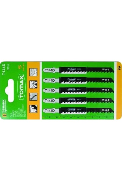 Tomax Ağaç, Ahşap T144D Dekupaj Testere Ağzı - 5 Li Paket Tomax Ağaç, Ahşap T144D Dekupaj Testere Ağzı - 5 Li Paket