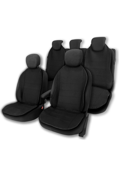 Vıentex Eko Kumaş Unıversal Oto Koltuk Kılıfı Koltuk Minderi ( Siyah )