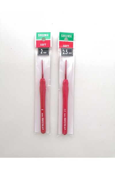 Shuma Red Serisi Silikon Saplı Tığ 2 mm + 2.5 mm