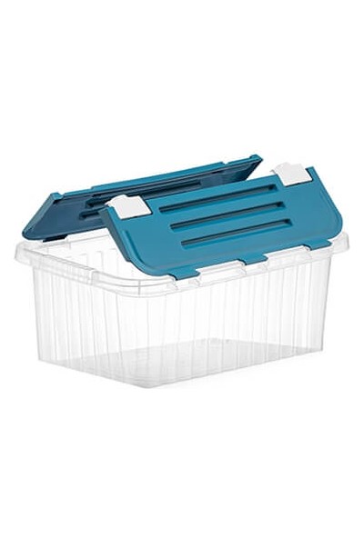 Piev Şeffaf Çift Kapaklı Split Kutu 10 Lt 20030 Piev Şeffaf Çift Kapaklı Split Kutu 10 Lt 20030