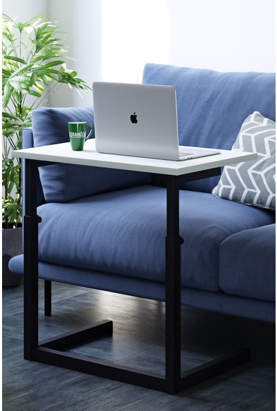 Ceramical Yükseklik Ayarlı Laptop Sehpası, Çalışma Masası, Bilgisayar Masası - Beyaz Ceramical Yükseklik Ayarlı Laptop Sehpası, Çalışma Masası, Bilgisayar Masası - Beyaz