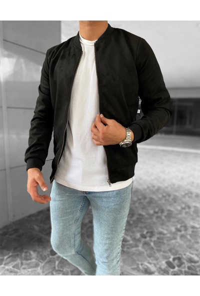 Ohepmoda Dar Kesim Mevsimlik Erkek Süet Ceket