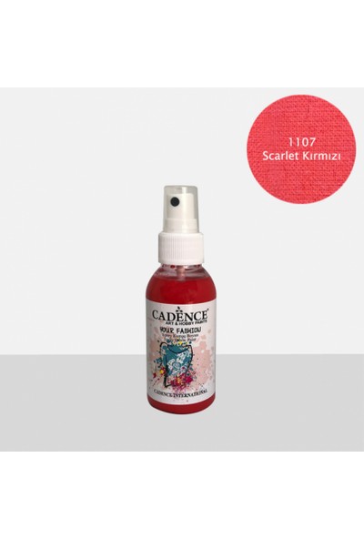Cadence 1107 Scarlet Kırmızı Sprey Kumaş Boyası Cadence 1107 Scarlet Kırmızı Sprey Kumaş Boyası