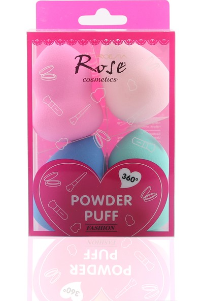 Rose 4'lü Makyaj Süngeri Rose 4'lü Makyaj Süngeri