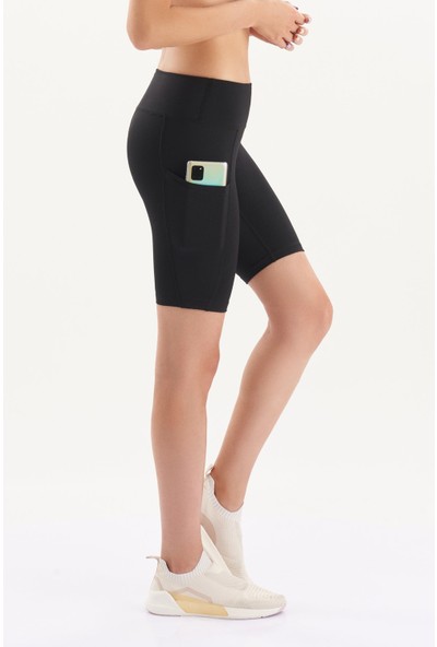 josejuan Kadın Tayt Kısa Yüksek Bel Çift Cepli JSGWSWTYT710602