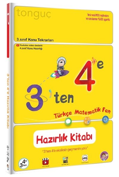Tonguç Akademi 4. Sınıf 3 Ten 4 E Hazırlık Kitabı