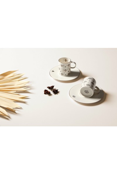 Porland Ruby Veni Vidi 2 Kişilik Kahve Takımı 85 cc.