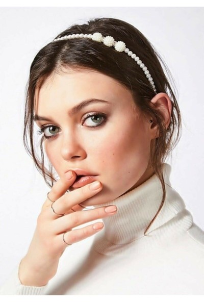 Bijuhome Soobepark Üç Toplu Incili Kadın Lohusa Taç