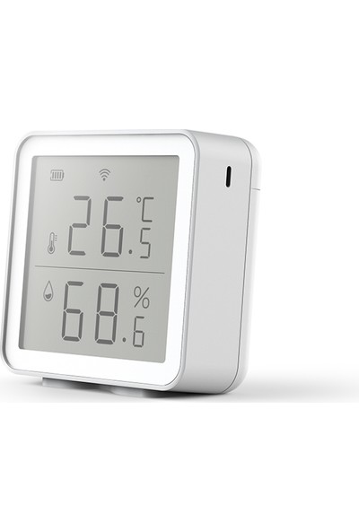Cuppon Akıllı Ev Wifi Kablosuz Isı ve Nem Ölçer 64 x 64 x 28 mm Cuppon Akıllı Ev Wifi Kablosuz Isı ve Nem Ölçer 64 x 64 x 28 mm