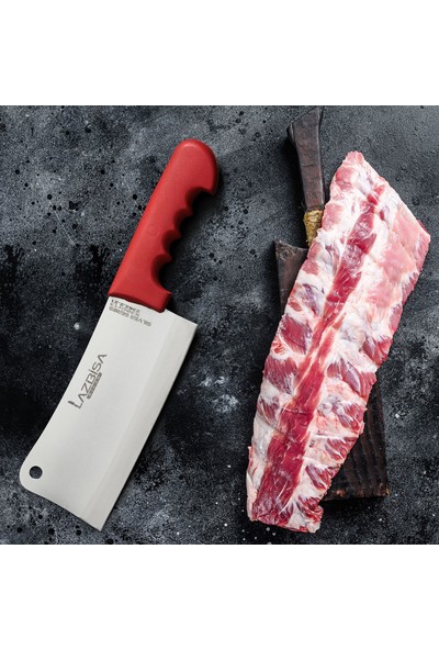 Lazbisa Mutfak Bıçak Seti Kemik Kuzu Tavuk Satır Zırh