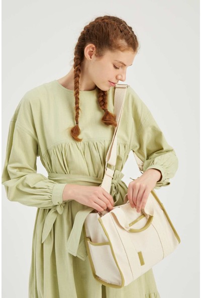 Manuka Fonksiyonel Kanvas Çanta Mint