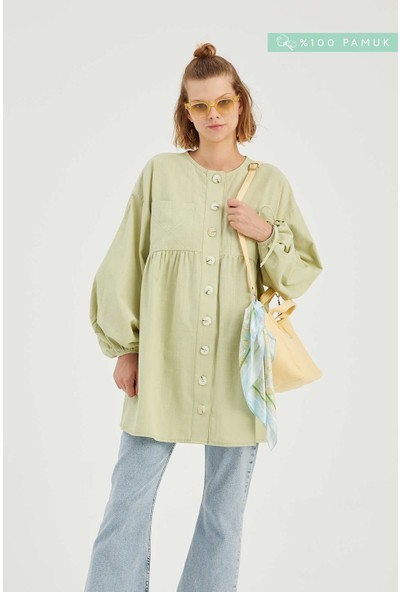 Manuka Natürel Tunik Yeşil Manuka Natürel Tunik Yeşil