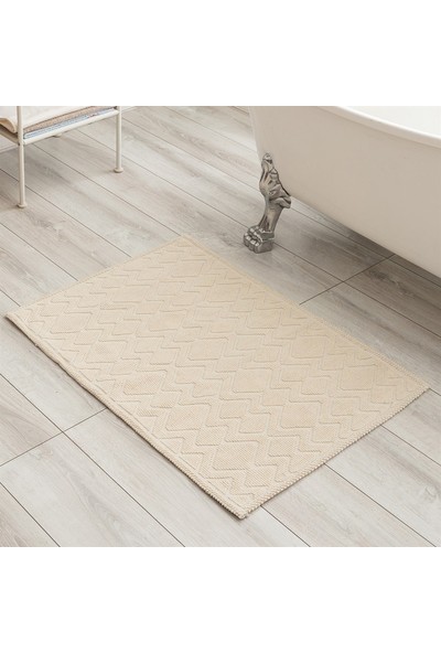 Favore Casa Su Pamuklu Paspas 55X85 cm Beyaz Favore Casa Su Pamuklu Paspas 55X85 cm Beyaz