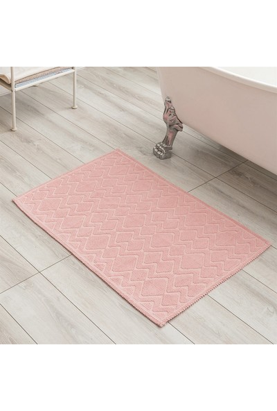 Favore Casa Su Pamuklu Paspas 55X85 cm Pembe Favore Casa Su Pamuklu Paspas 55X85 cm Pembe
