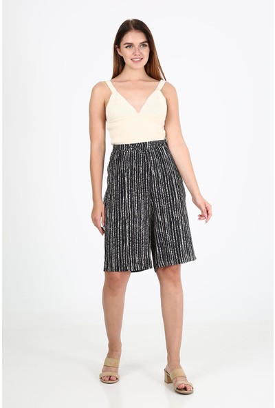 Alexander Gardi Yüksek Bel Desenli Şort (B21-11200)