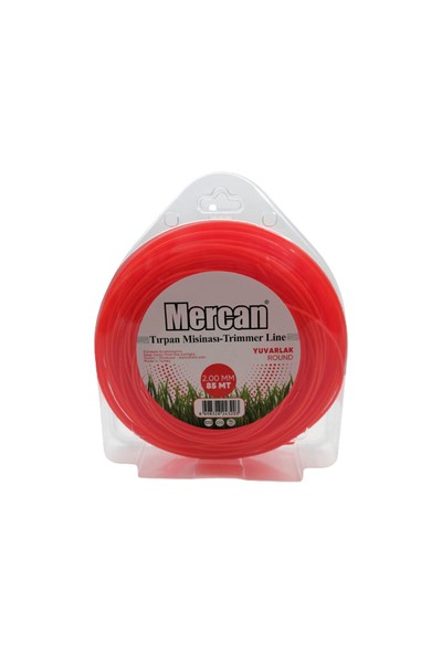 Mercan Tırpan Misinası - Trimmer Line 2,00 mm 85 M. Oranj Yuvarlak Misina Mercan Tırpan Misinası - Trimmer Line 2,00 mm 85 M. Oranj Yuvarlak Misina
