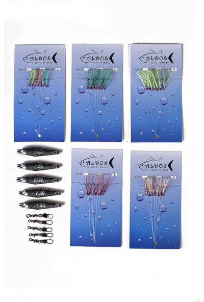 Aldos Çapari Istavrit, Kurşunlu Fırdöndülü Çapari Set 5'li Paket Aldos Çapari Istavrit, Kurşunlu Fırdöndülü Çapari Set 5'li Paket