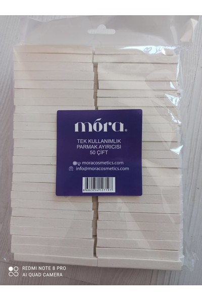 Mora Tek Kullanımlık Parmak Ayırıcısı 50 Çıft Mora Tek Kullanımlık Parmak Ayırıcısı 50 Çıft