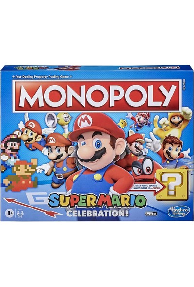 Hasbro Bf Market E9517 Monopoly Super Mario Celebration / +8 Yaş Hasbro Bf Market E9517 Monopoly Super Mario Celebration / +8 Yaş