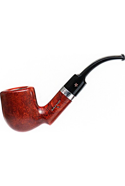 Şahin Pipo Gül Ağacı Kökü Kırmızı Yıldız Gold Pipo RB76