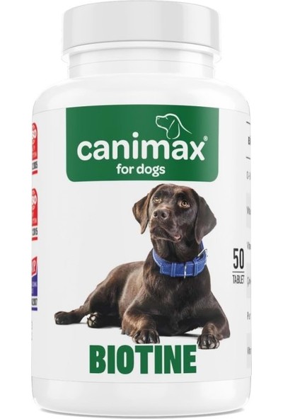 Canimax Köpeklerde Tüy Dökümü Için Biotin 50 Tablet