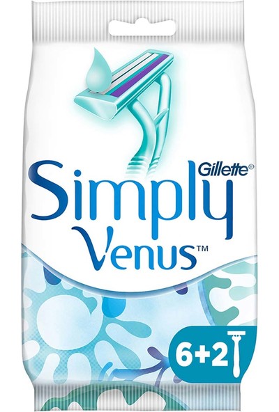 Gillette Simply Venus2 6+2’li Kullan At Tıraş Bıçağı Gillette Simply Venus2 6+2’li Kullan At Tıraş Bıçağı